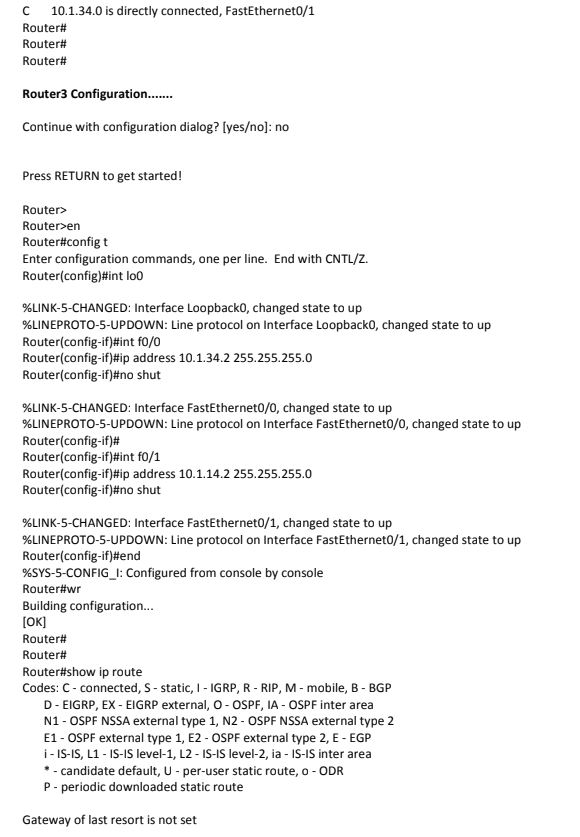 Solved 10.0.0.0/24 is subnetted, 3 subnets C 10.1.1.0 is | Chegg.com