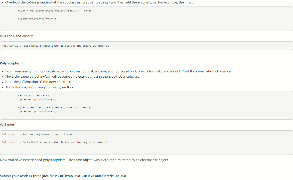 Hi this is for a java class. I am struggling but this | Chegg.com