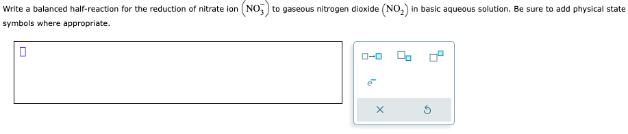 Solved Write a balanced half-reaction for the reduction of | Chegg.com