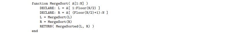 Solved Parameter Passing in MergeSort. It is | Chegg.com
