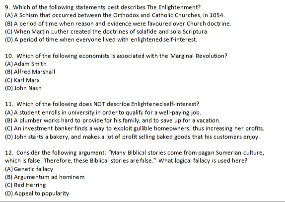 Solved 9. Which of the following statements best describes | Chegg.com