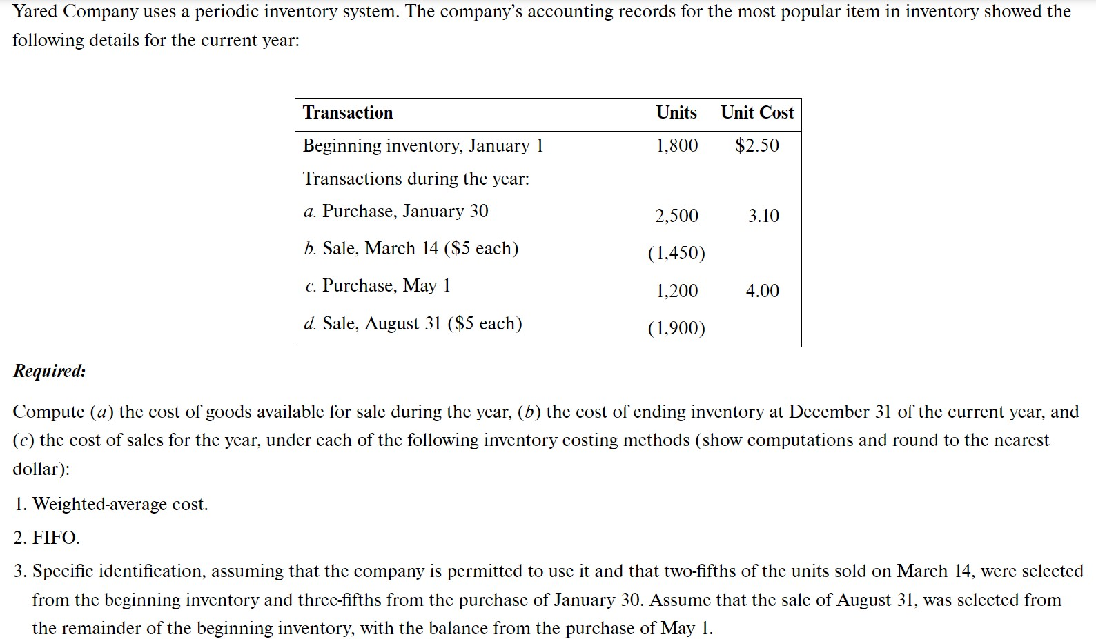 Solved 4. As a shareholder, which of these three methods | Chegg.com