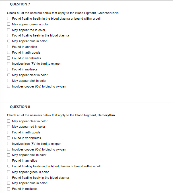 Solved Check all of the answers below that apply to the | Chegg.com