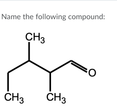 Solved Name the following compound: CH3 -O CH3 CH3 Name | Chegg.com