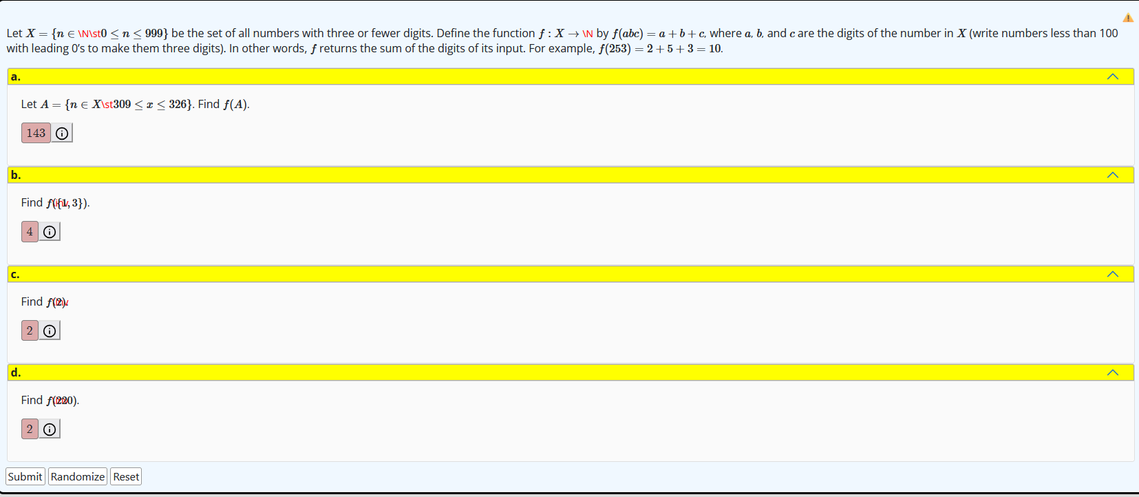 Solved Let st 0≤n≤999 be ﻿the set of ﻿all numbers with three | Chegg.com