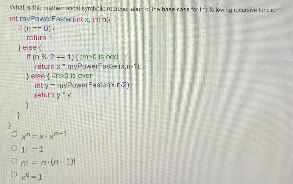 Solved What is the mathematical symbolic represenation of | Chegg.com