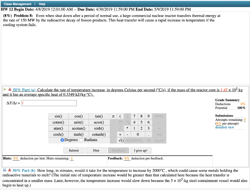 Solved Class Management Help HW 12 Begin Date: 4/8/2019 | Chegg.com