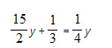 Solved 152y+13=14y | Chegg.com