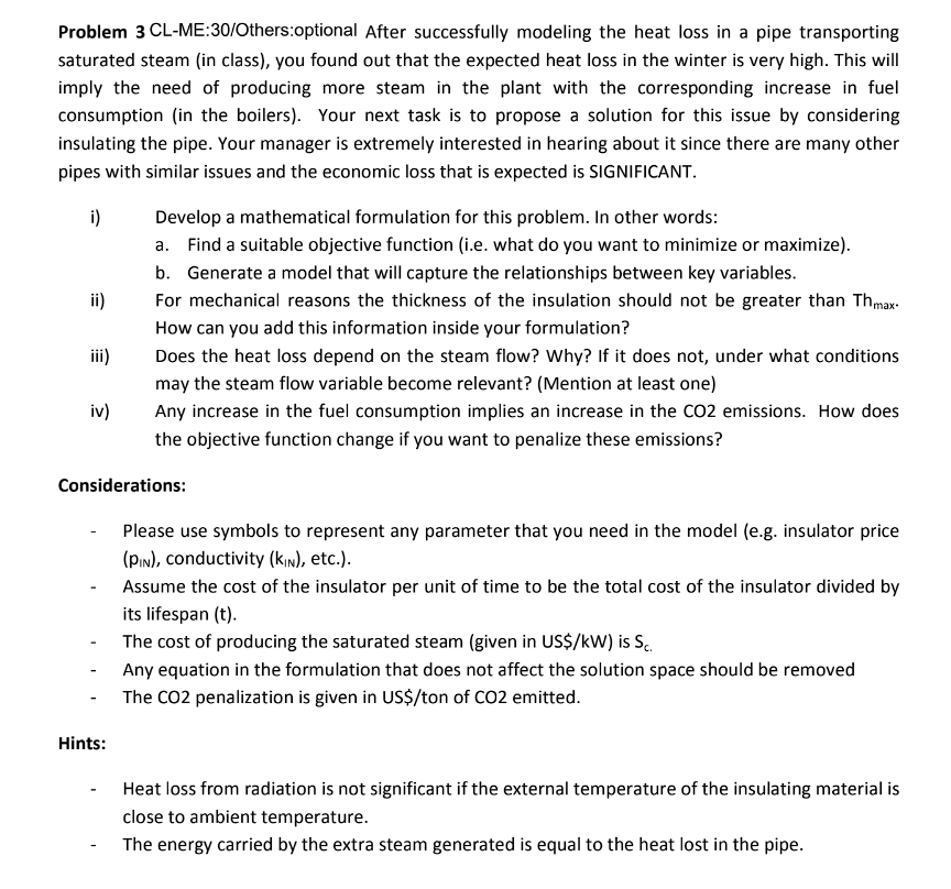 Solved After successfully modeling the heat loss in a pipe | Chegg.com