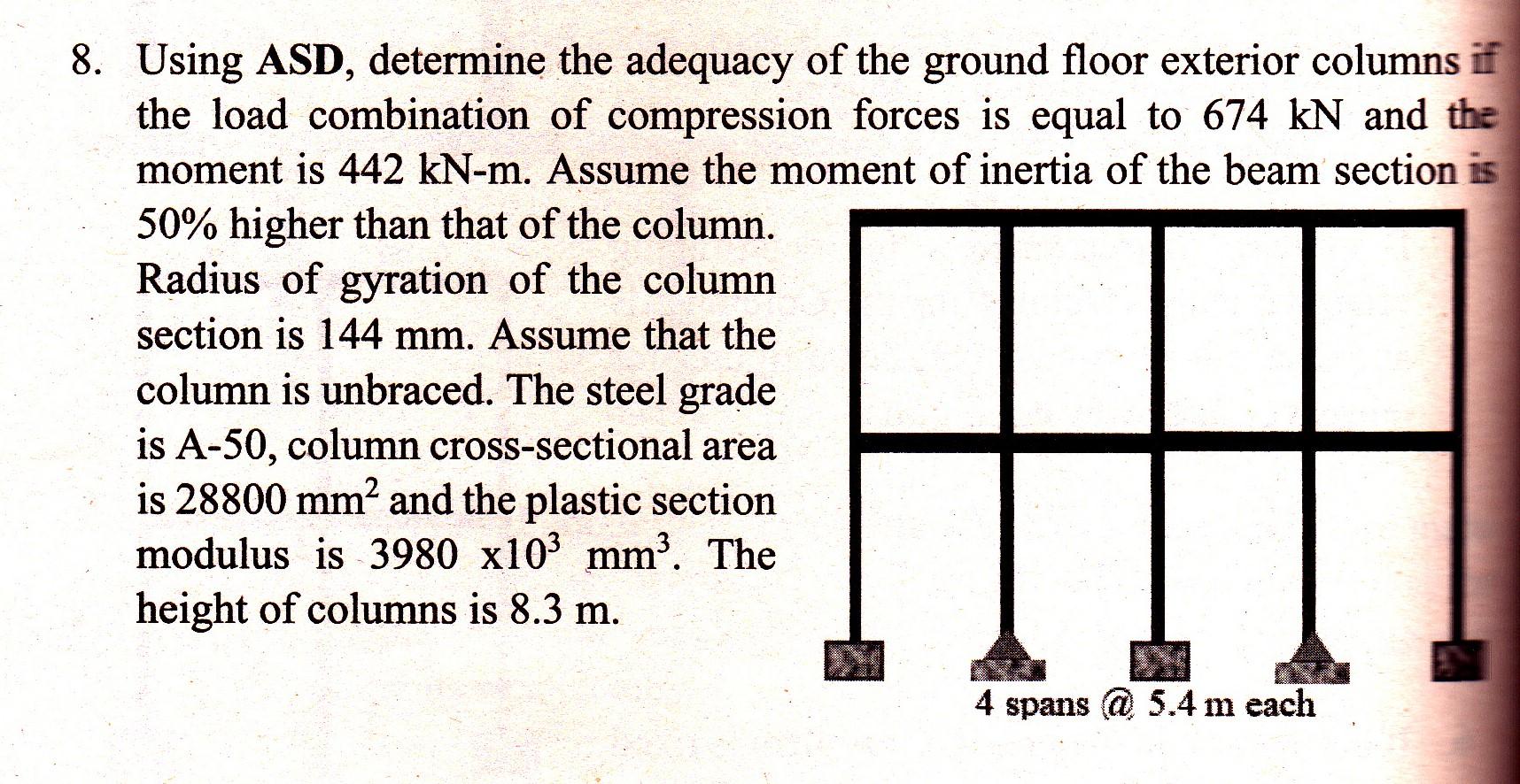 Solved 8. Using ASD, determine the adequacy of the ground | Chegg.com