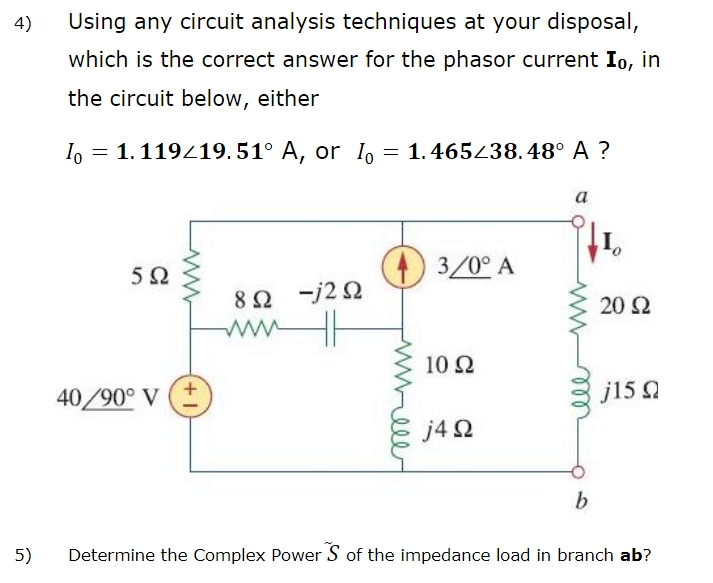 Solved Using any circuit analysis techniques at your | Chegg.com