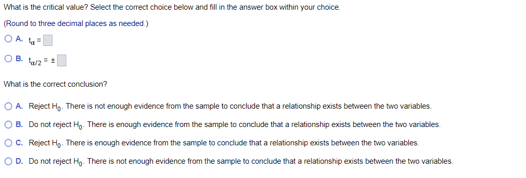Solved The accompanying data have a correlation coefficient, | Chegg.com