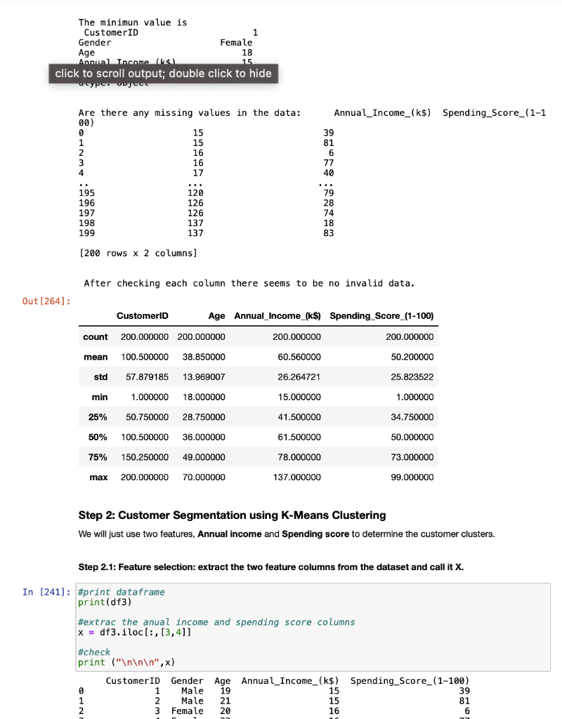 Solved Part 3: Clustering - Customer Segmentation (20 | Chegg.com
