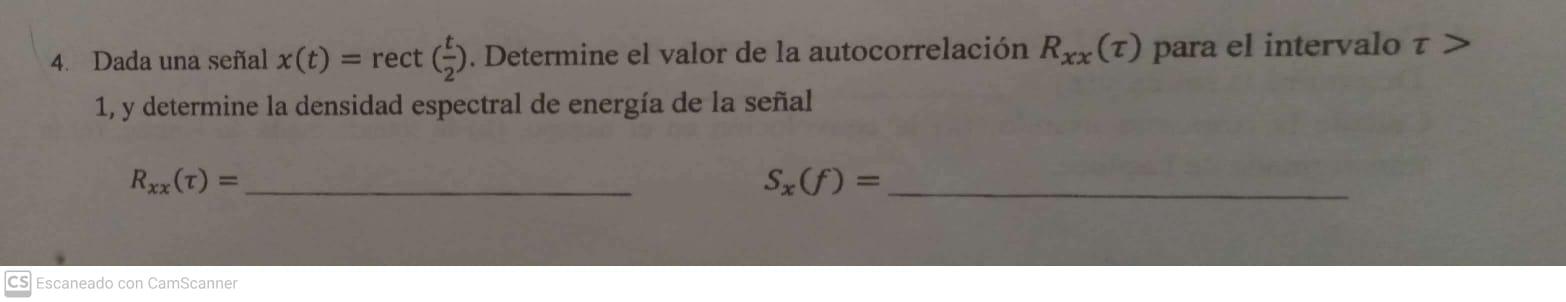 Solved Given the signal x(t) determine the value of the | Chegg.com