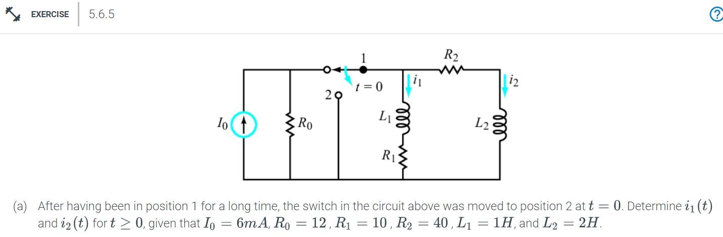 Solved (a) After having been in position 1 for a long time, | Chegg.com
