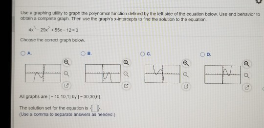 Solved Use A Graphing Utility To Graph The Polynomial