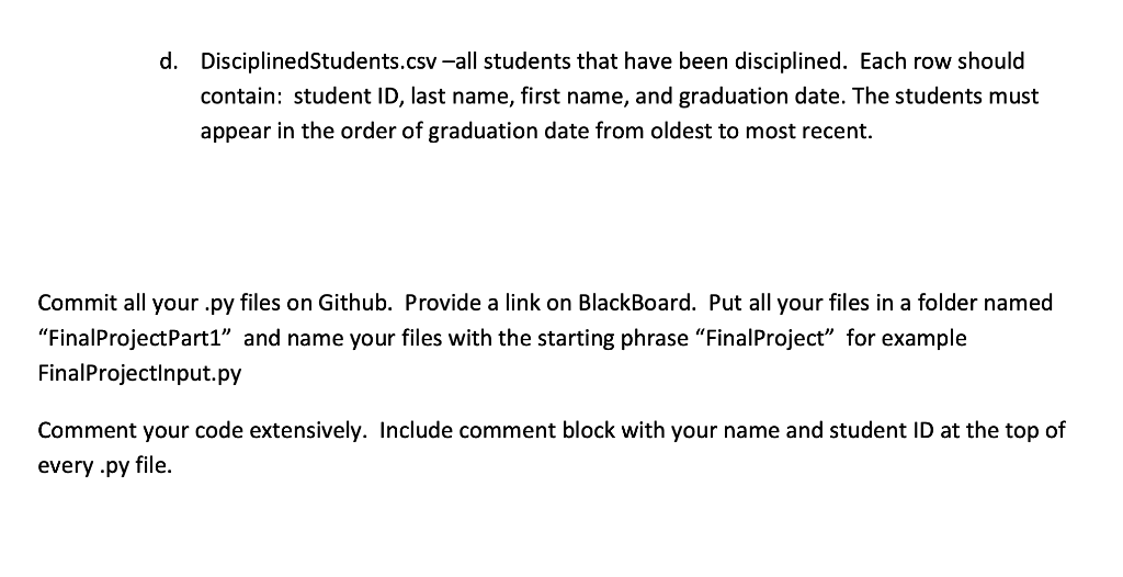 Solved You will design a program that manages student | Chegg.com