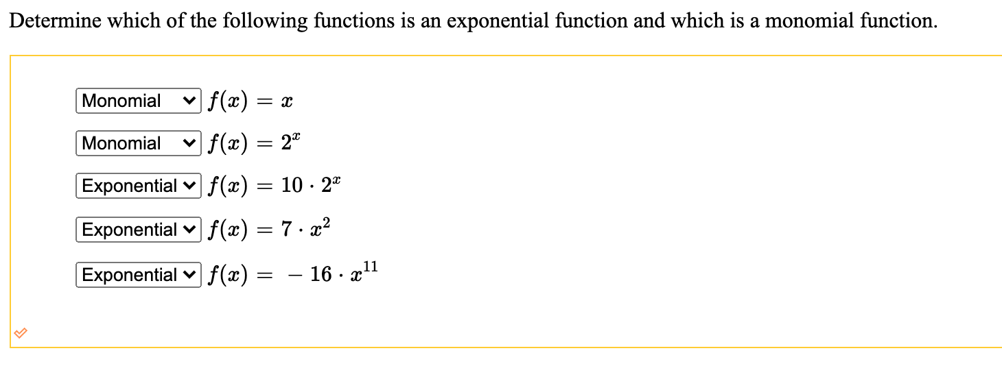 Solved Determine Which Of The Following Functions Is An