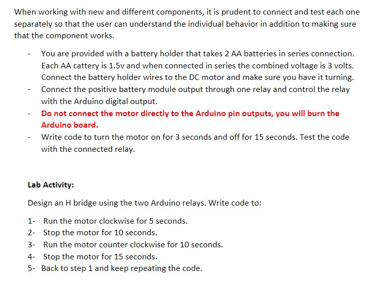 Solved When working with new and different components, it is | Chegg.com
