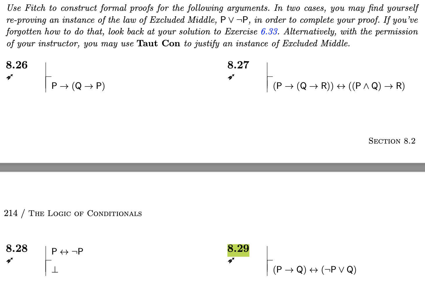 Solved Language, Proof and Logic question 8.29. ﻿I need to | Chegg.com