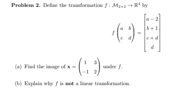 Solved Problem 1. Suppose T:R3→R3 is a linear transformation | Chegg.com