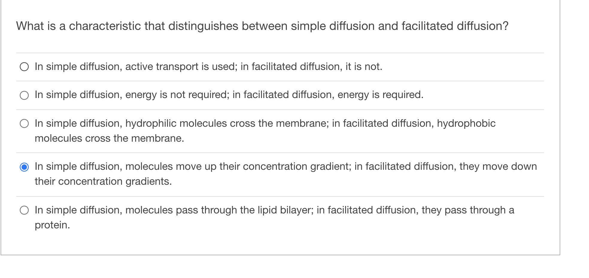 Solved What is a characteristic that distinguishes between | Chegg.com