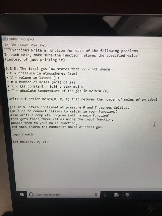 Solved Untitled- Notepad File Edit Format View Help | Chegg.com