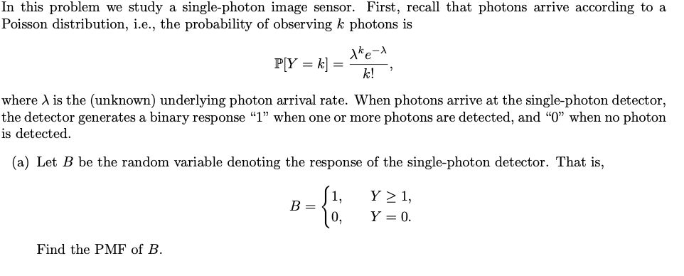 In this problem we study a single-photon image | Chegg.com