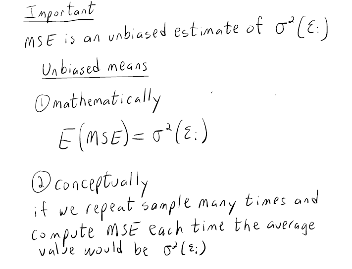 Solved 1.Why do we need to estimate Variance(epsilon) by | Chegg.com