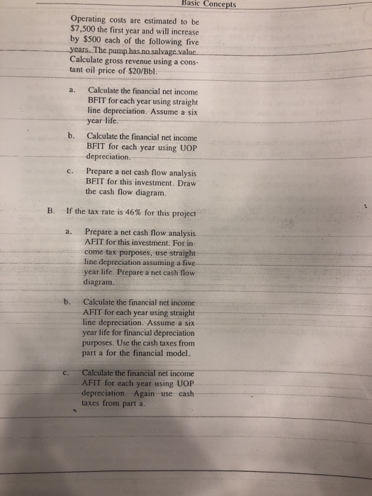 Solved 1-6 A. The reservoir pressure in the Bogus Field has | Chegg.com