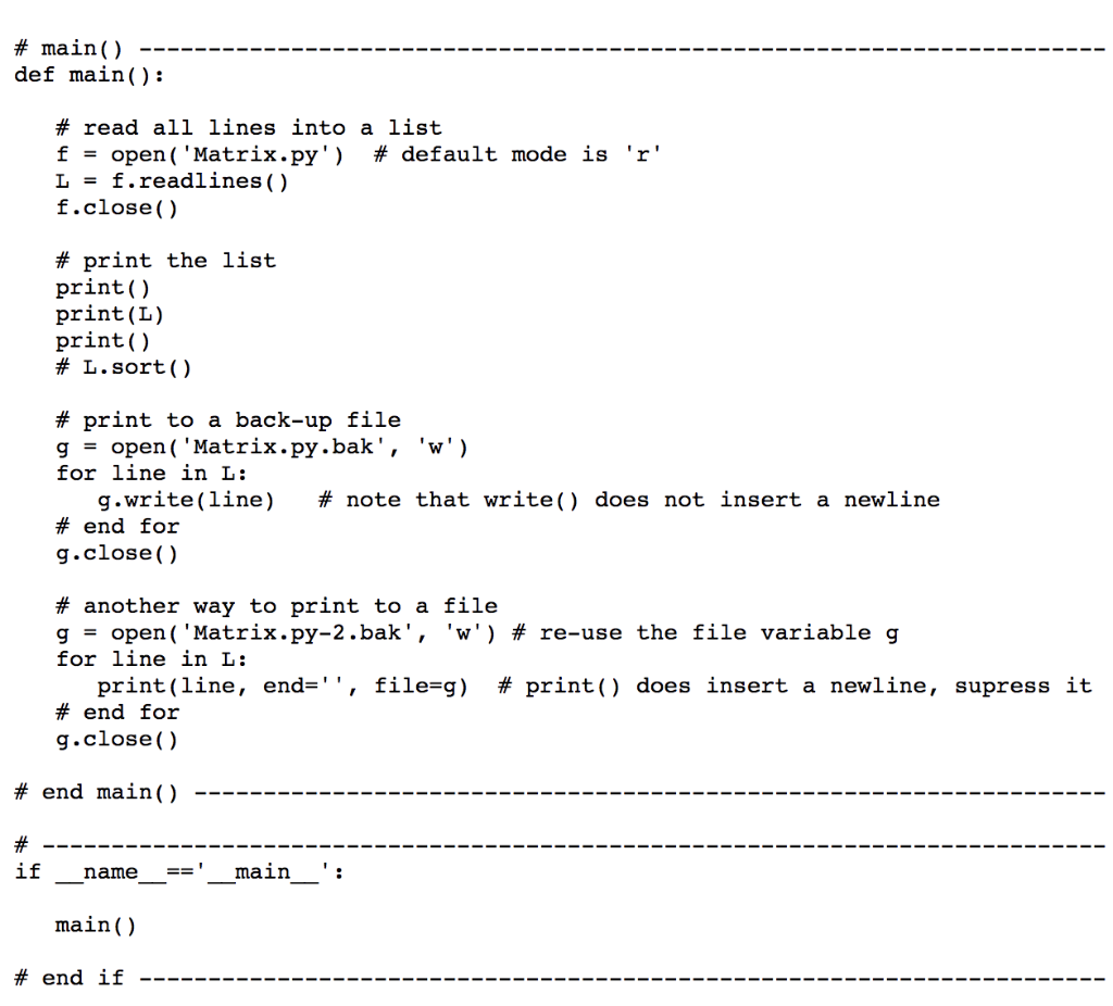 Solved Python script to be run on the Unix timeshare, called | Chegg.com
