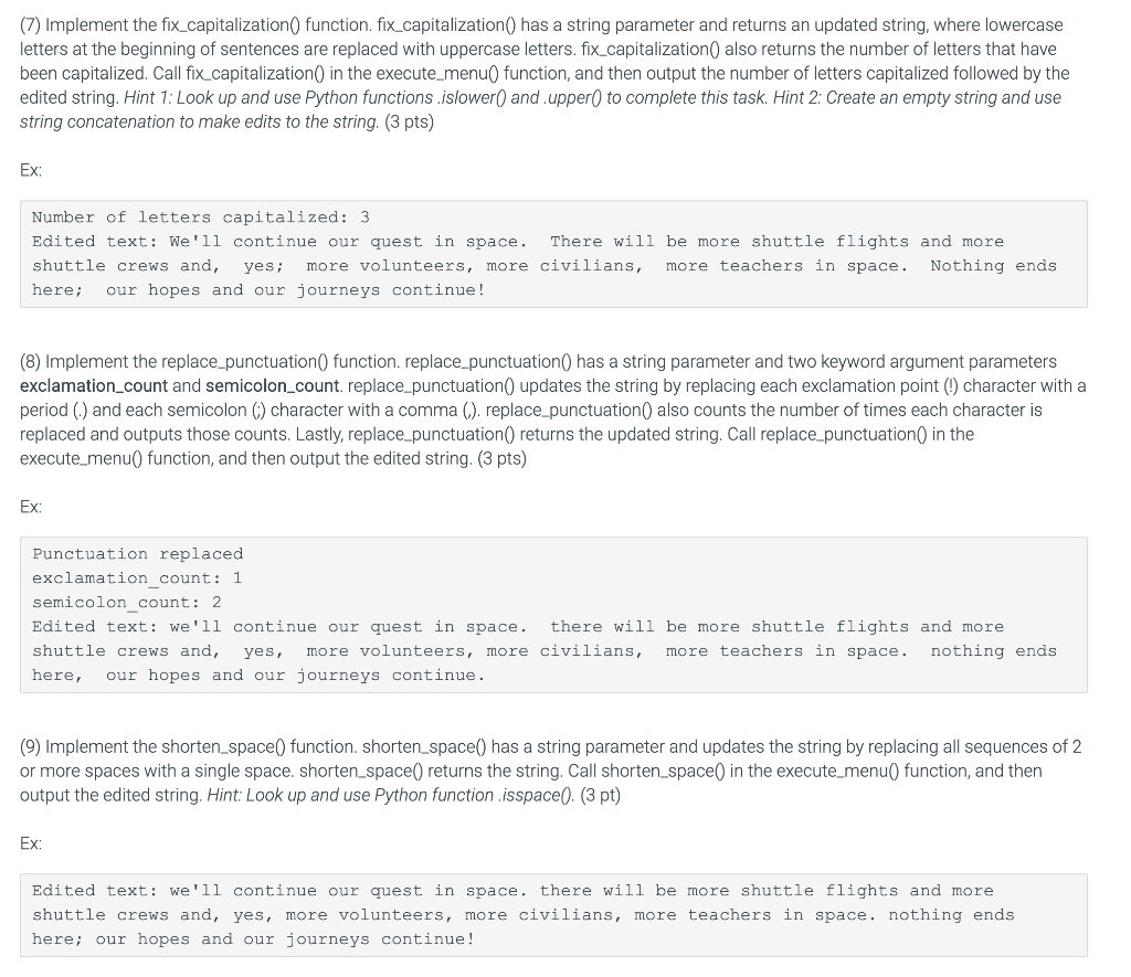 Solved PYTHON I have some minor format and output errors for | Chegg.com