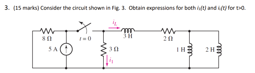 Solved 3. (15 marks) Consider the circuit shown in Fig. 3. | Chegg.com