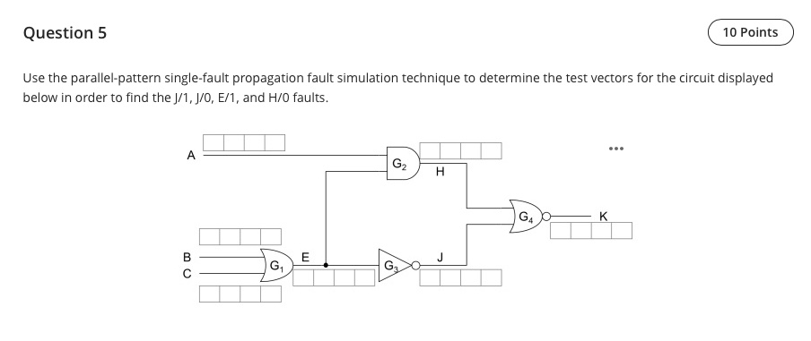 Solved Question 5Use the parallel-pattern single-fault | Chegg.com