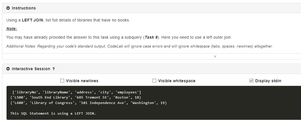 Solved SQL DATA DEFINITION: New York Library | Chegg.com