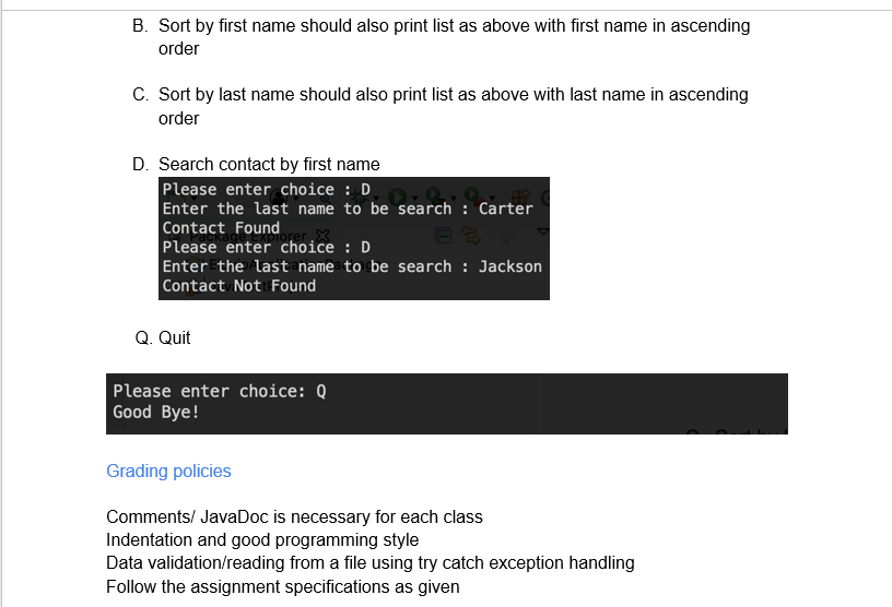 Solved For this project our aim is to create a phone book | Chegg.com