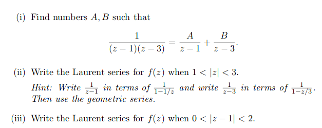 Solved Applied Complex Analysis Exercise. Show all work. | Chegg.com