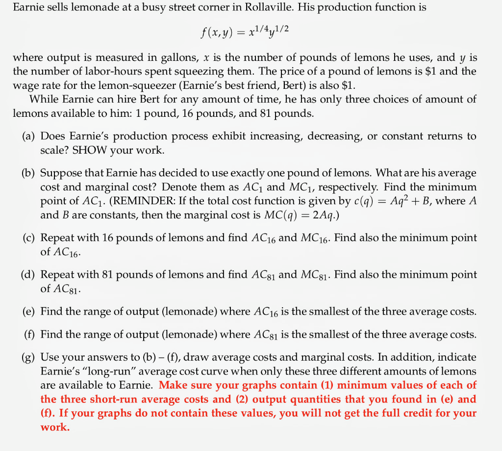 part e, f, and g is the part I'm having trouble with. | Chegg.com
