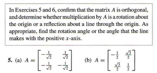 Solved In Exercises 5 and 6, confirm that the matrix A is | Chegg.com