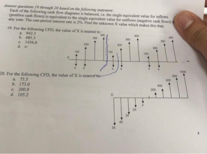 Solved Answer questions 19 through 20 based on the following | Chegg.com