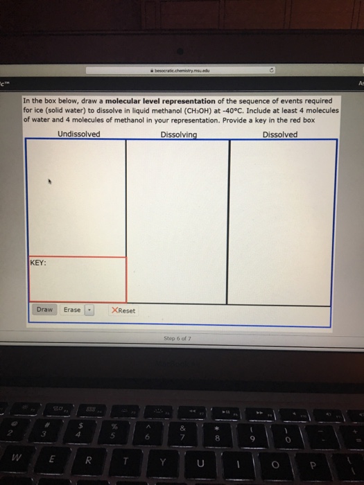 Solved In The Box Below Draw A Molecular Level
