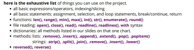here is the exhaustive list of things you can use on | Chegg.com