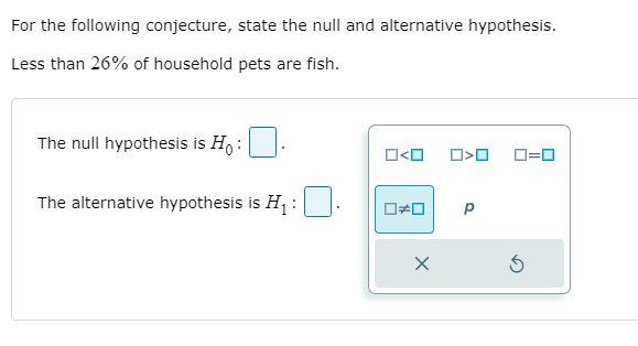 Solved For the following conjecture, state the null and | Chegg.com