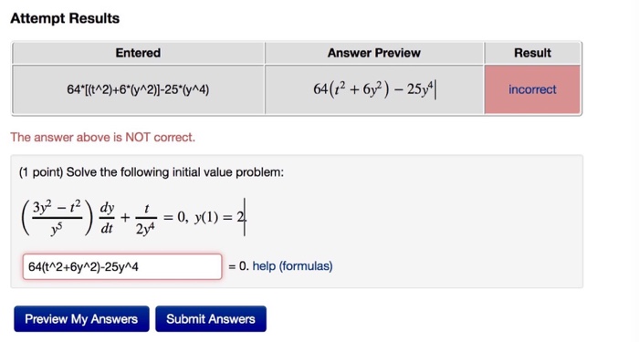 Solved Solve the following initial value problem: (3y^2 - | Chegg.com