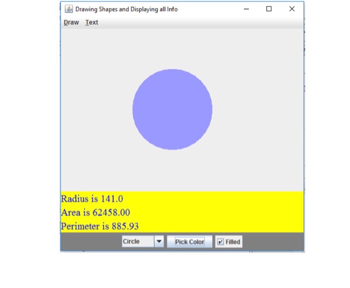 Solved 1. Write a graphical program that provides a GUI that | Chegg.com