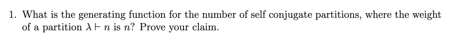 Solved What Is The Generating Function For The Number Of 6853