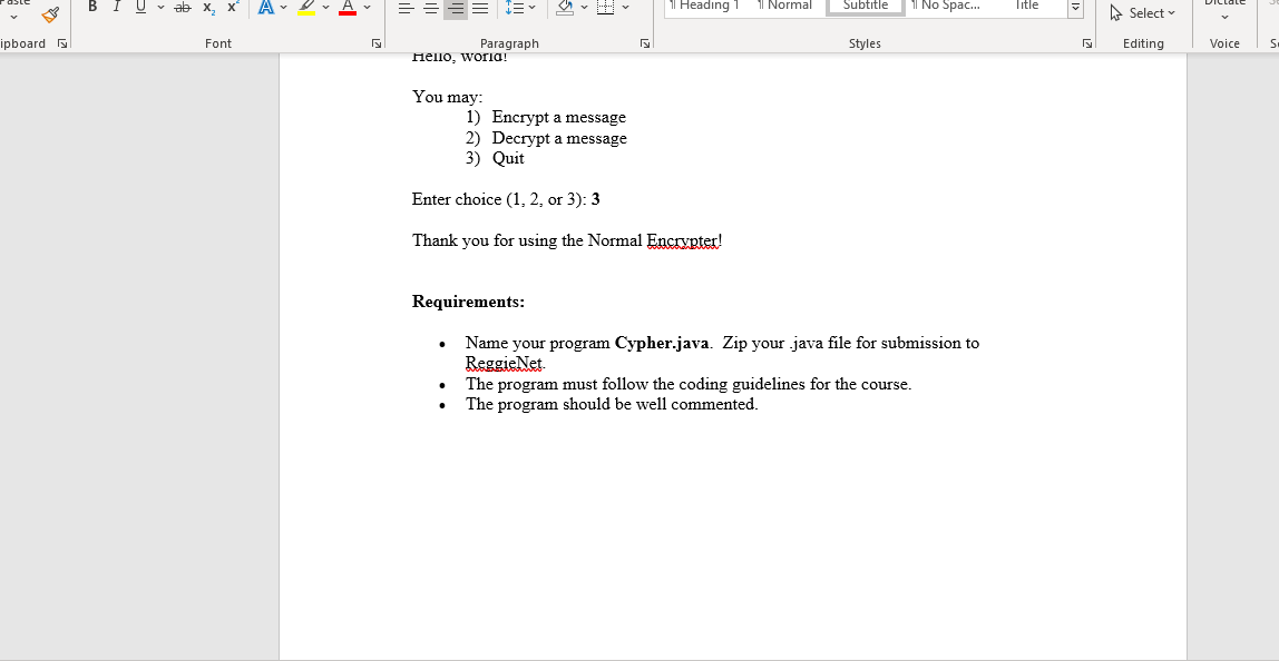 Solved The Problem: You are writing a program that encrypts | Chegg.com