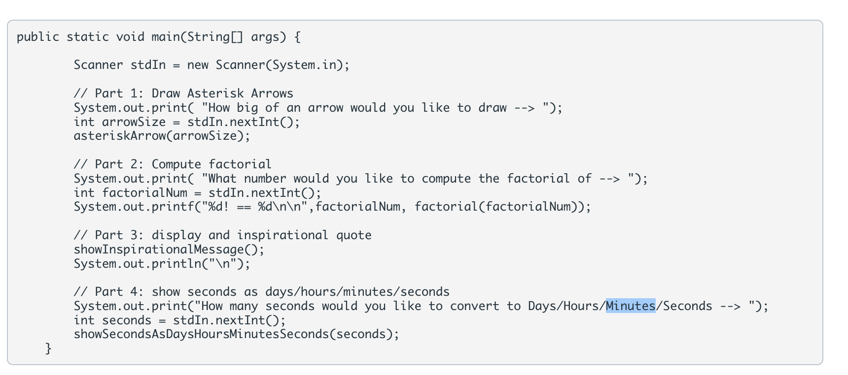 Solved Also below is a sample run of the program so you can | Chegg.com