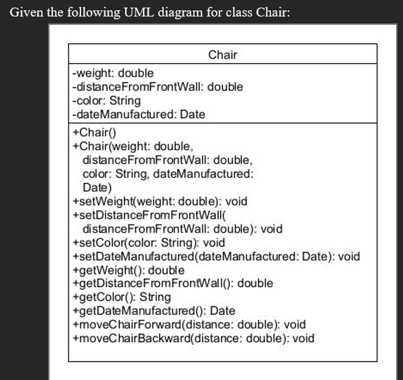 Solved Please do the following: 1- Create a class file | Chegg.com