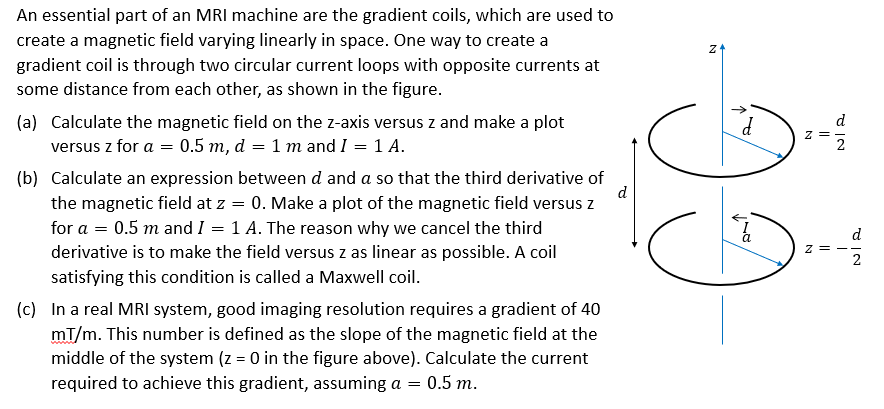 An essential part of an MRI machine are the gradient | Chegg.com